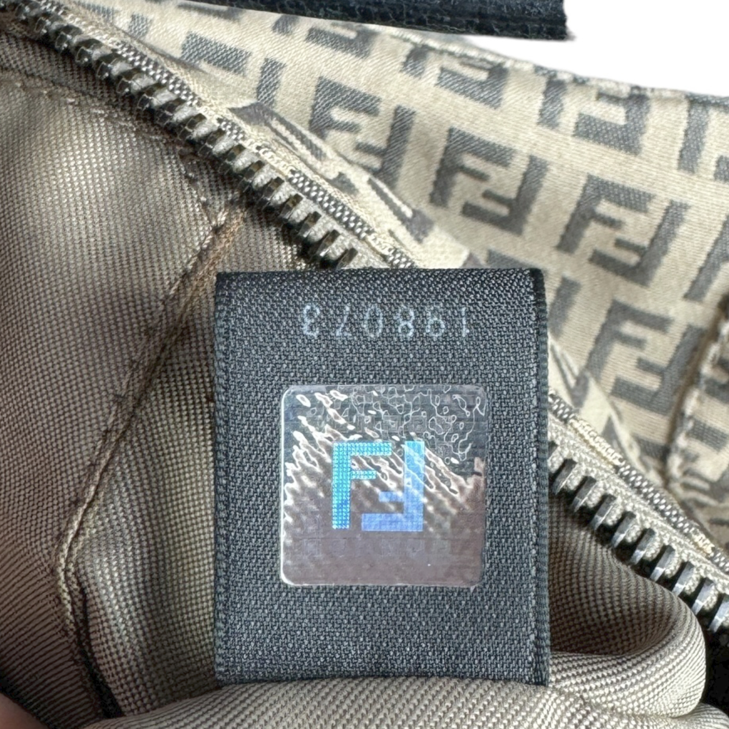 Fendi Monogram Shoulder Bag in Beige / Black – Nitryl