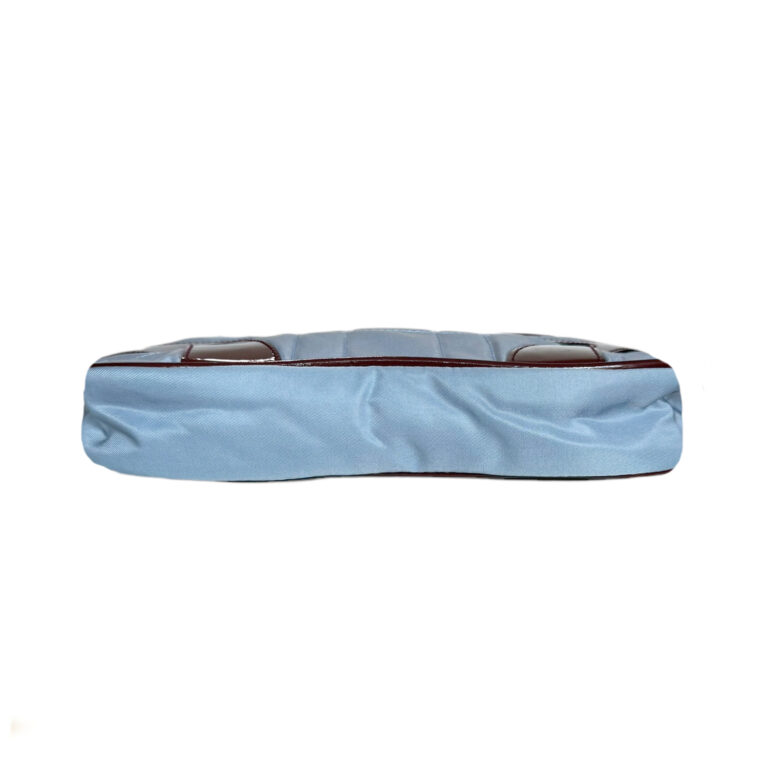 Prada Nylon Shoulder Bag in Baby Blue / Maroon – Nitryl